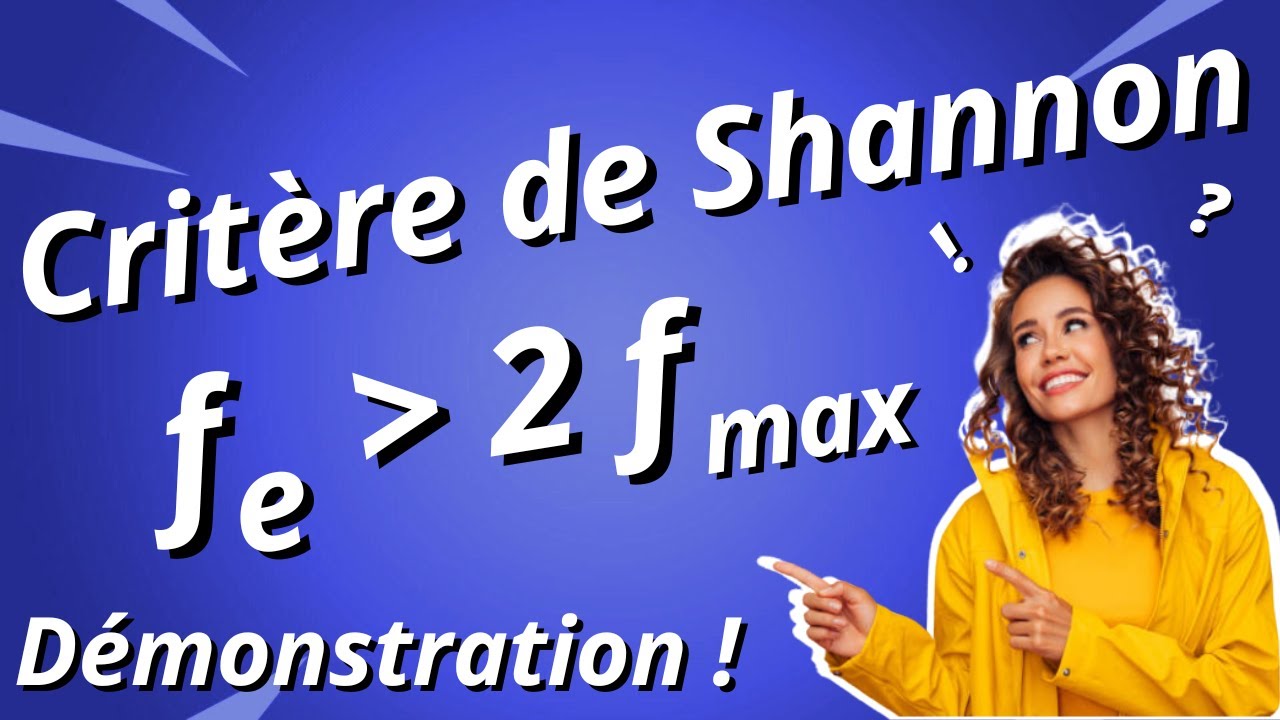Critère de Shannon : démonstration (fe supérieure à 2 fmax) - YouTube