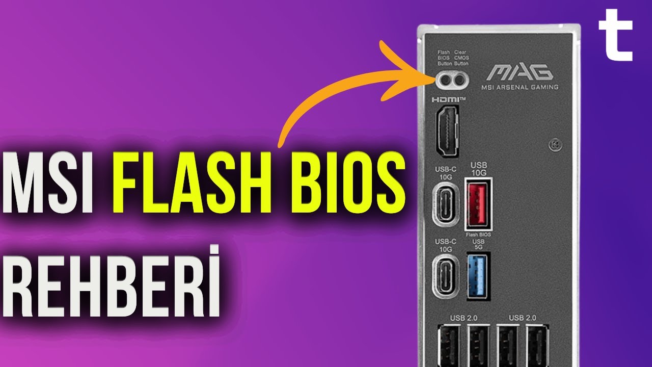 MSI Flash BIOS Rehberi | BIOS Flashback - YouTube