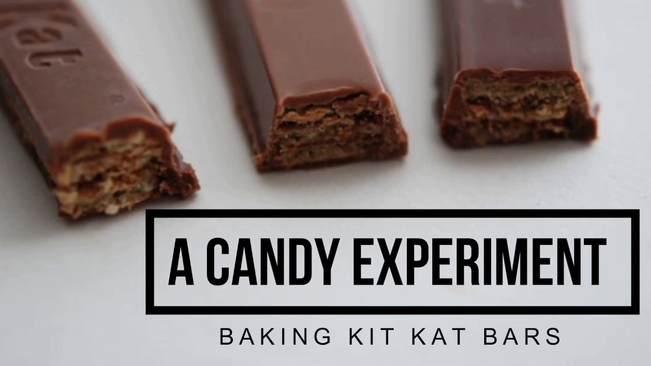 Candy Experiment - Baking Kit Kat Bars - YouTube