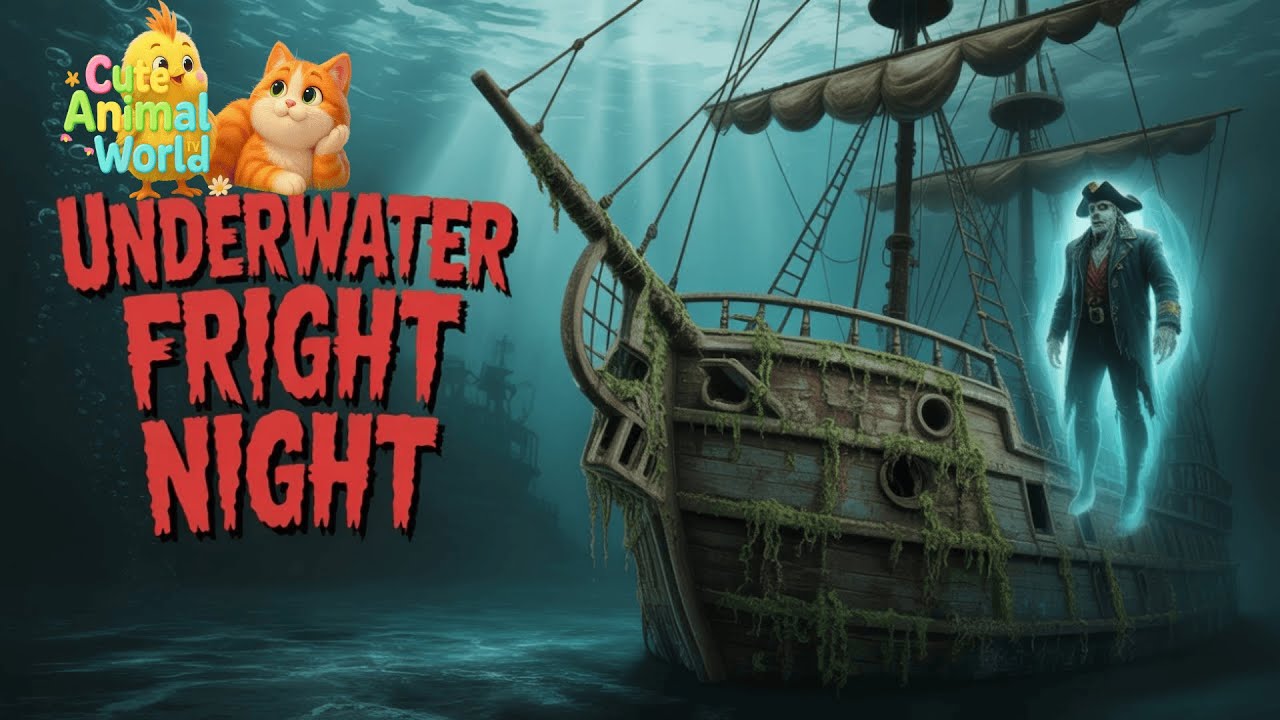 🐱 Haunted Underwater Halloween with Cute Cats [Spooky Party] - YouTube