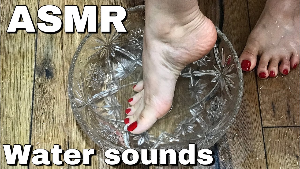 ASMR 🔥Water sounds🔥| Relaxation | Bare feet 🔥 | No Talking - YouTube
