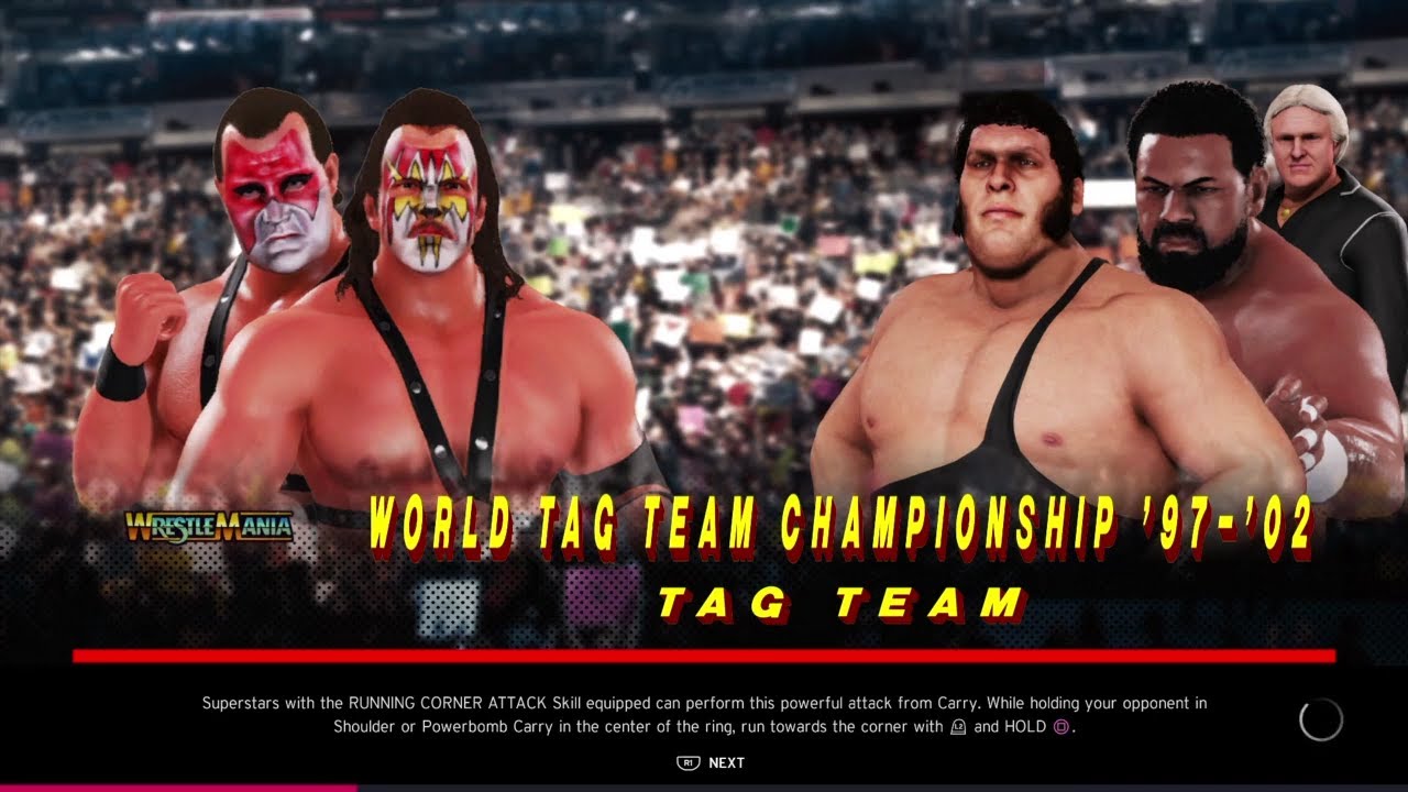Demolition vs The Colossal Connection WrestleMania 6. WWE 2K20 - YouTube