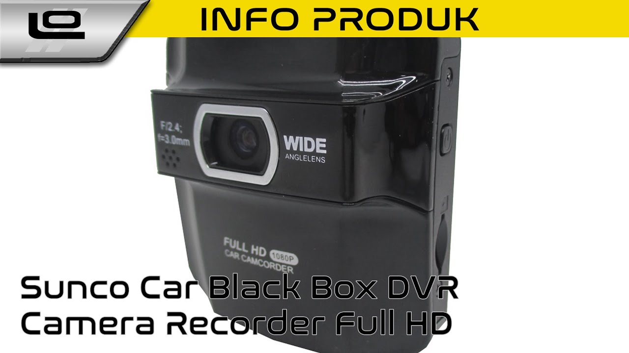 Sunco Car Black Box DVR Camera Recorder Full HD 1080P 2.4 Inch LCD with ...