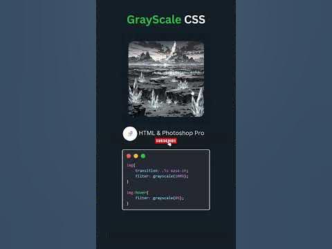 Grayscale Property In CSS #shortsvideo #html_css #viralshort #shorts #short #viralvideo - YouTube