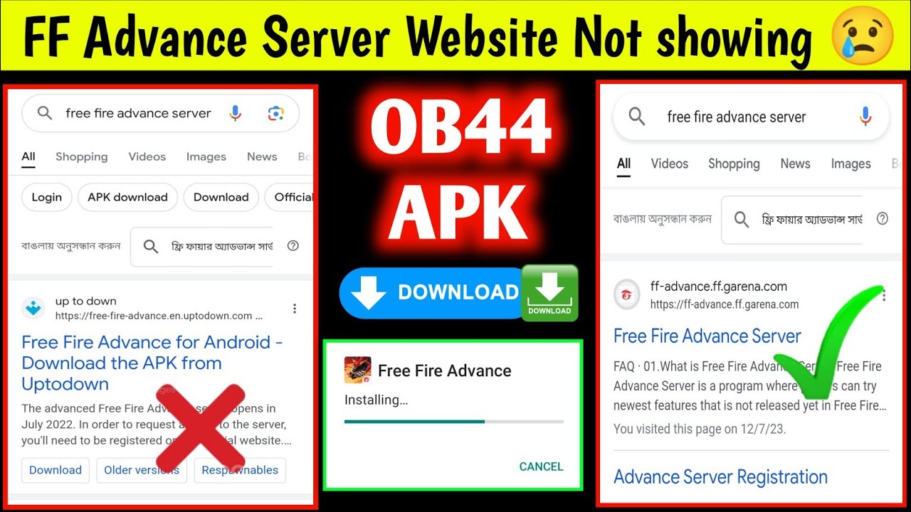 FF advance server | how to Download OB43 advanced server | free fire ...
