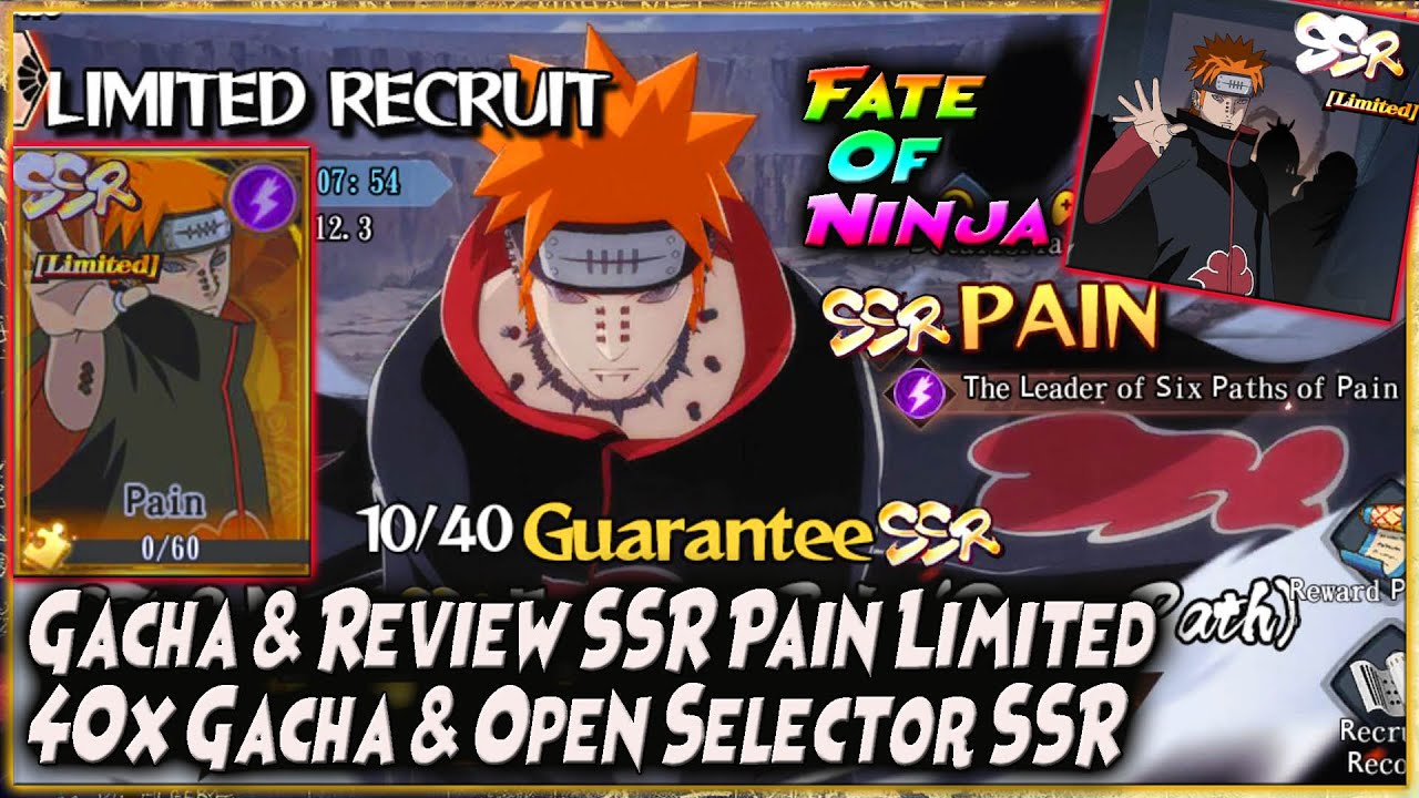 GACHA & REVIEW SSR LIMITED PAIN | 40x GACHA & OPEN SELECTOR SSR TRIO ...