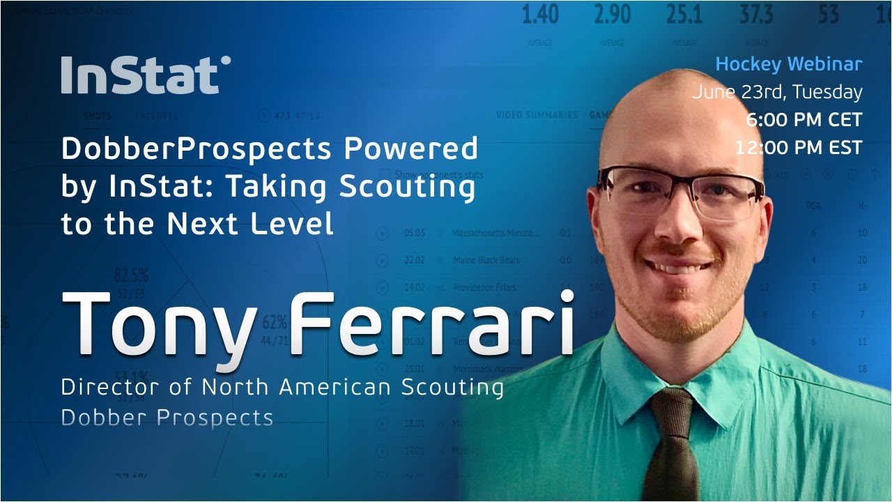 InStat Hockey Webinar with Tony Ferrari: DobberProspects powered by ...