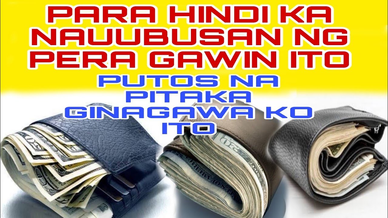 PARA HINDI KA MAUUBUSAN NG PERA AT MAPUPUTOS ANG WALLET MO SA DAMING ...