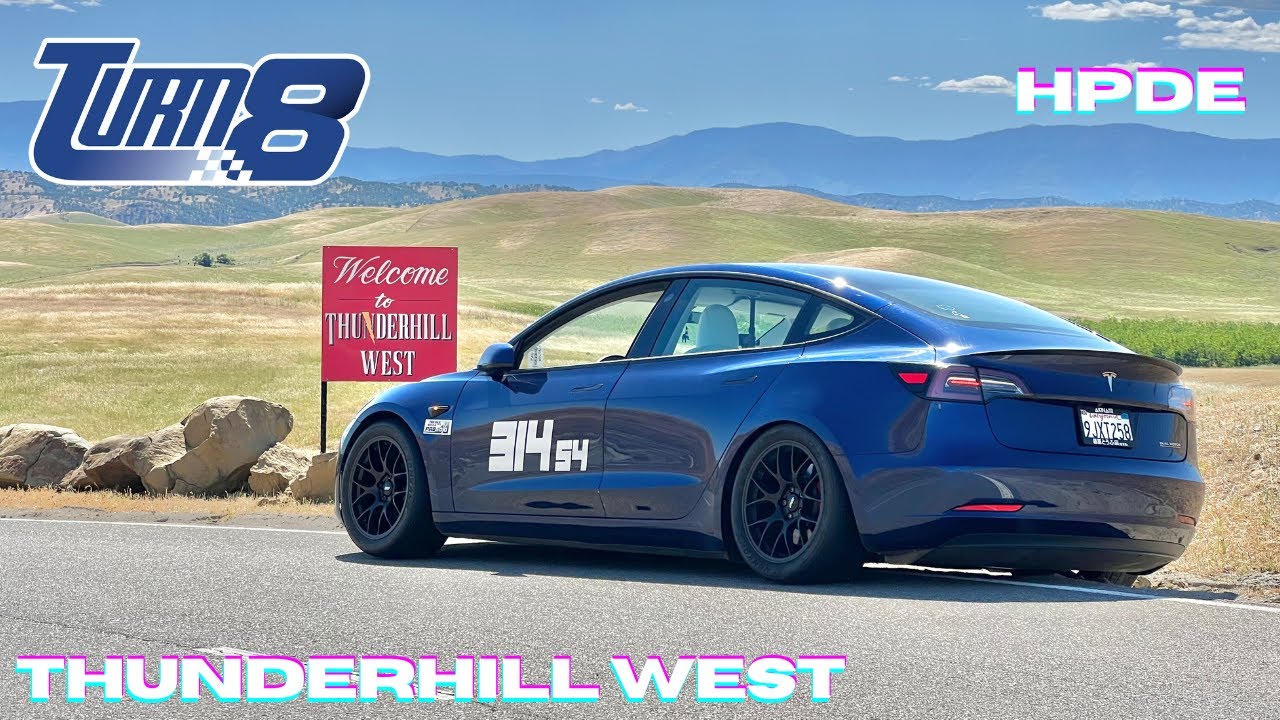 Thunderhill West 1:24.39 | Turn8 | Tesla M3P - YouTube