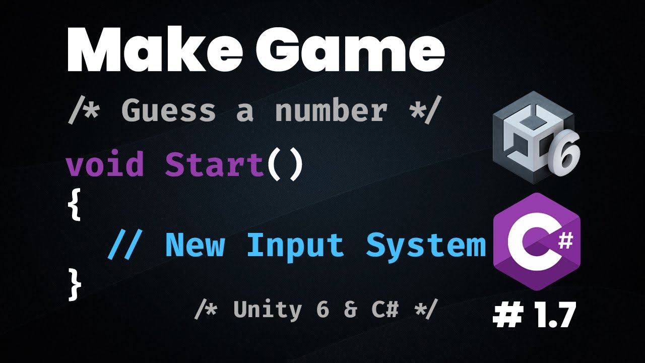 Unity 6 & C# | New Input System + Keyboard Input + String vs Int ...