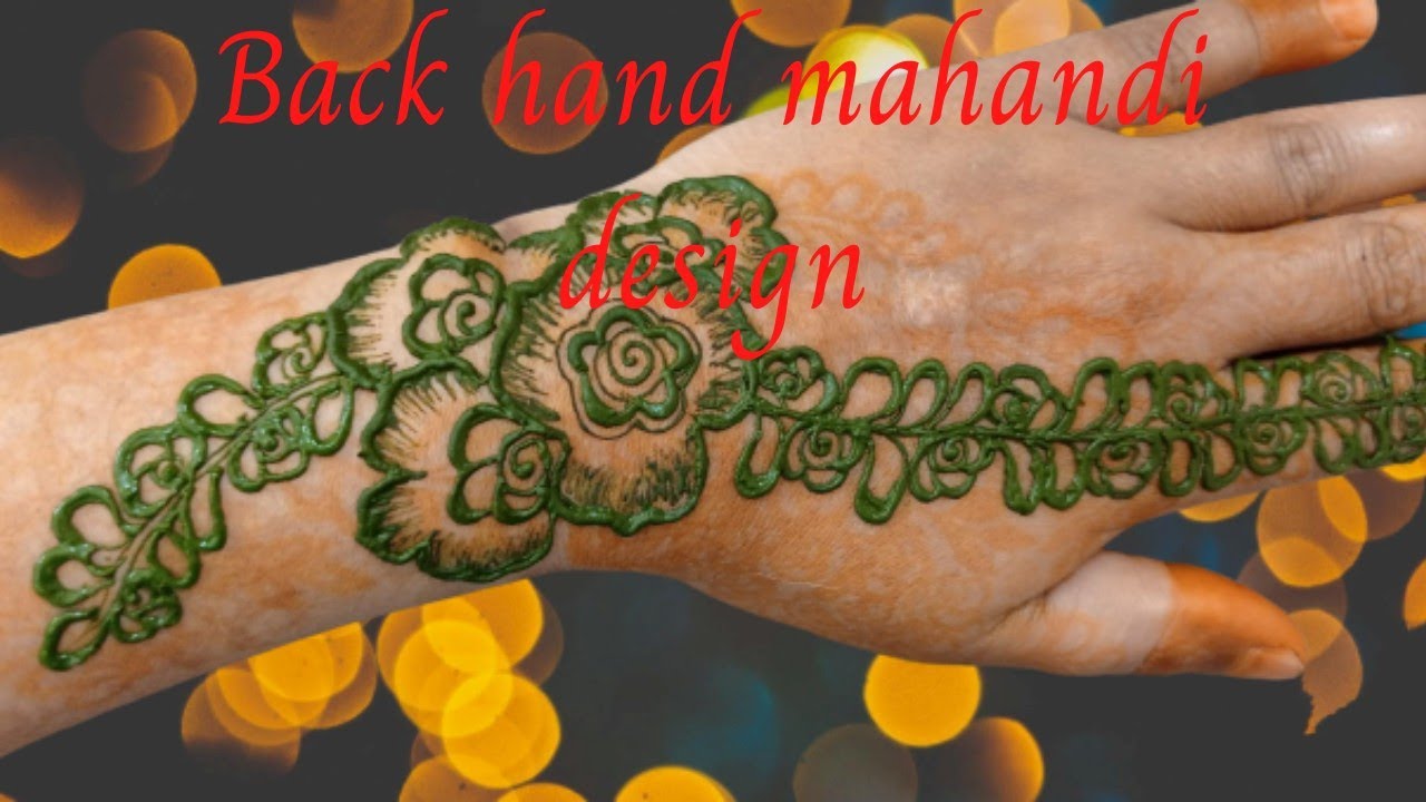 Easy back hand mehandi design / beal mehandi design by RR MEHANDI ...