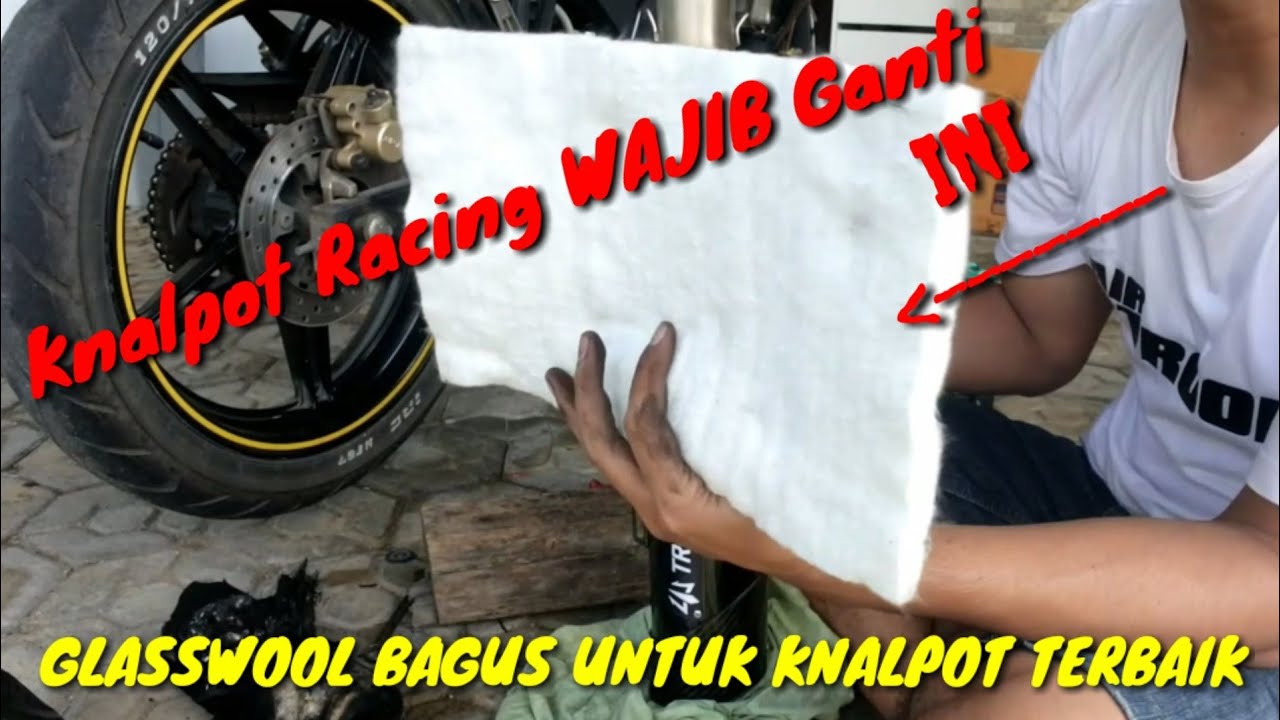 GANTI GLASSWOOL KNALPOT RACING TRIDENTE F20 RAPTOR | 3 TECH RACING ...