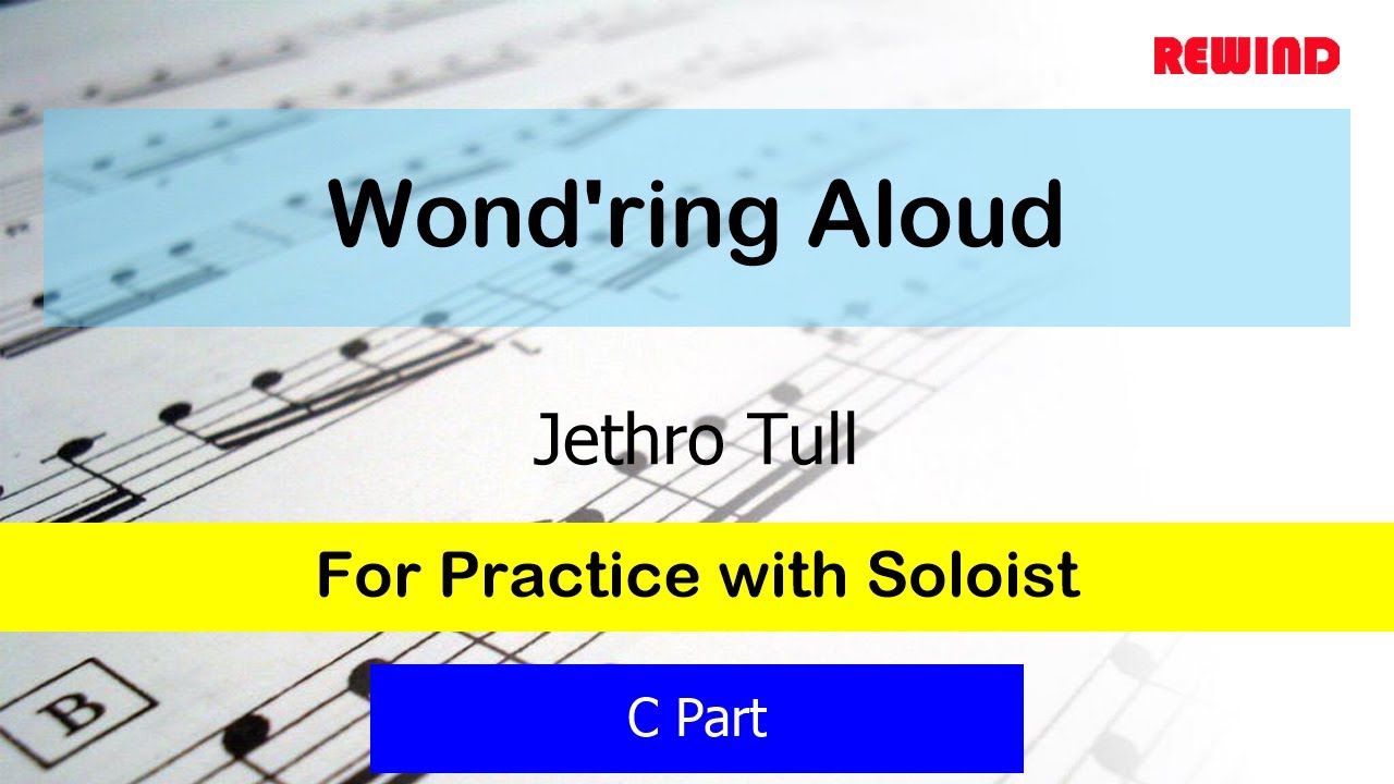 Jethro Tull Wond'ring Aloud Backing Track C Instruments for Practice ...