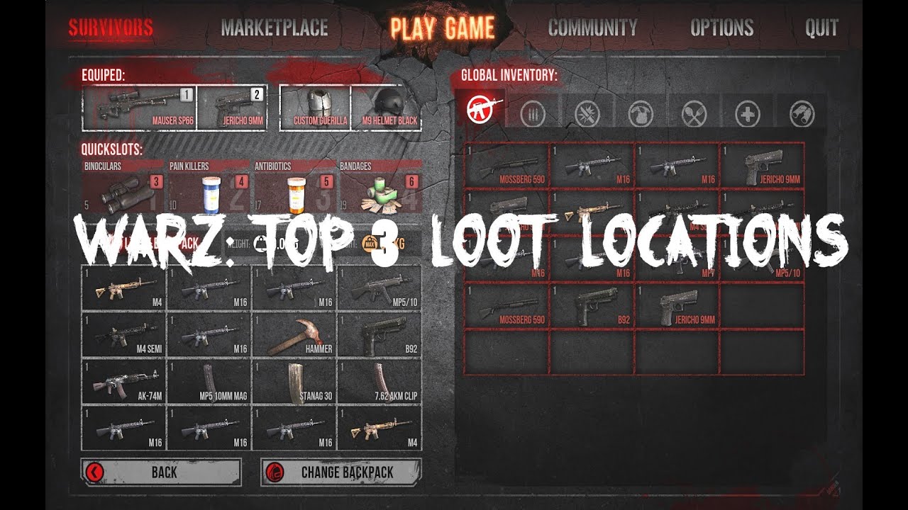 Infestation (WarZ) Top 3 Loot Locations ! - YouTube