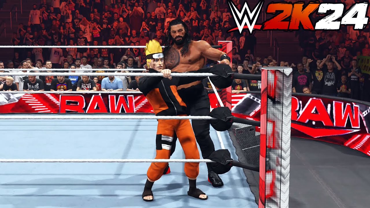 Roman Reigns vs Naruto| One on One fight | WWE 2K24 | - YouTube