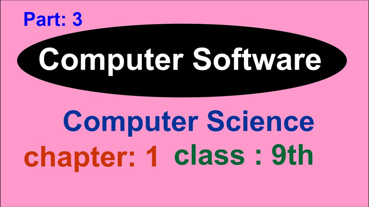 Computer Software, Part 3, Class: 9th, Chapter: 1 by Leaders Knowledge ...