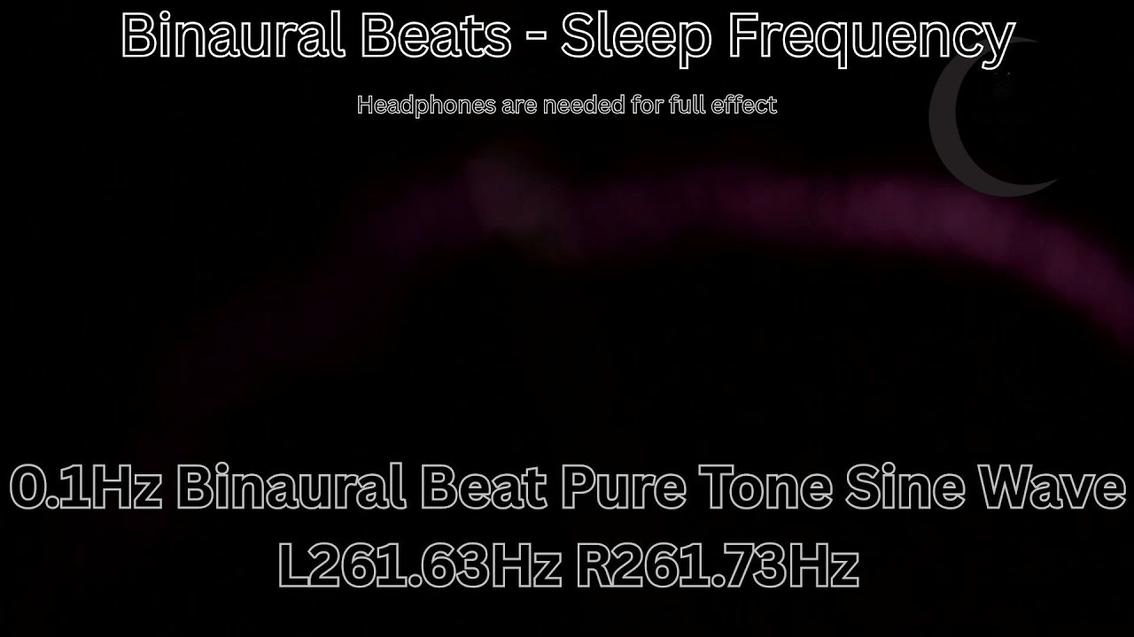 Binaural Beats Sleep Frequency ~ Pure Tone C Sine Wave - YouTube