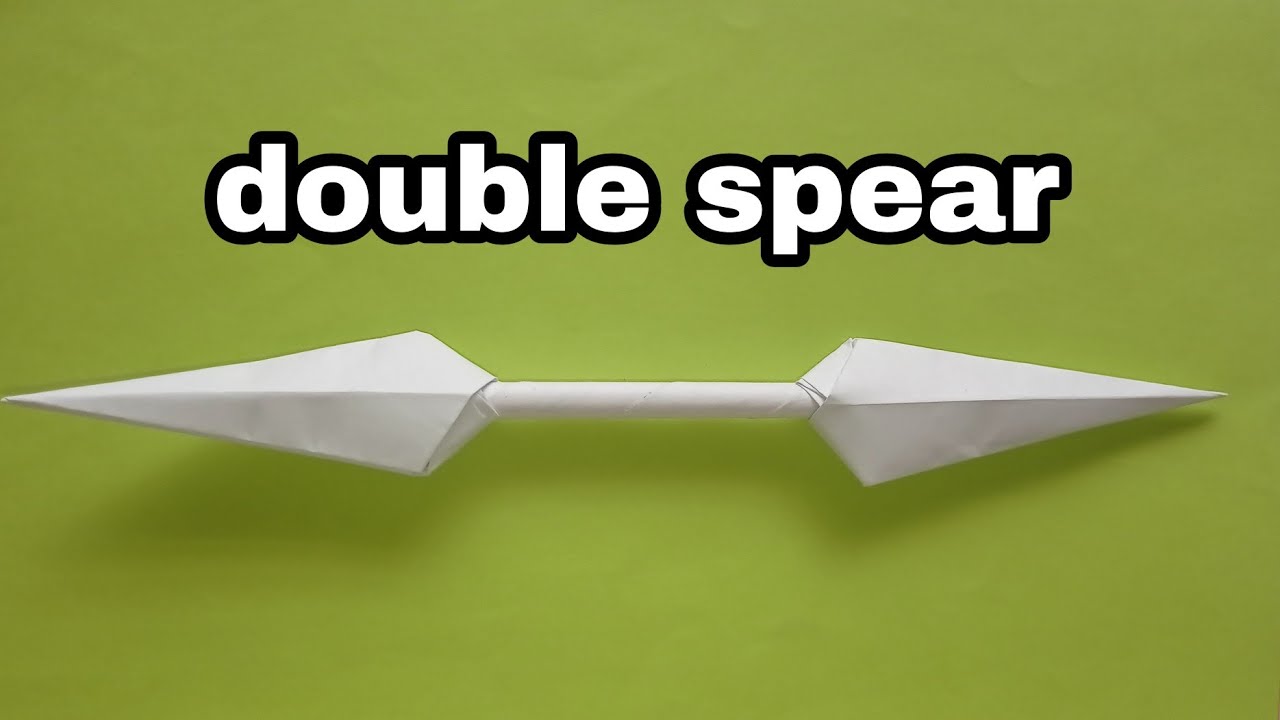 how to make paper double spear|origami|best diy creative craft ideas ...