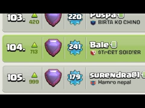 New Legend League Tournament rank🏆 || Clash of Clans || Khagendra ...