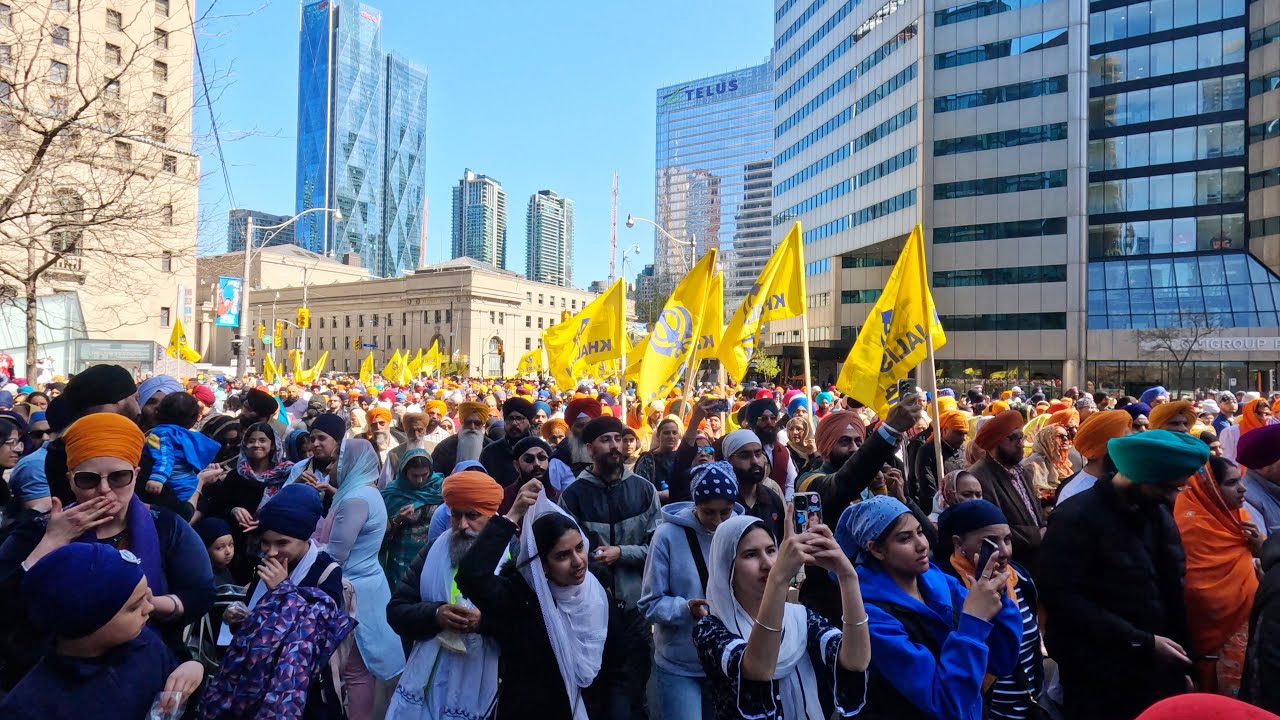 Khalsa Day Parade Brings Thousands to Downtown Toronto | Nagar Kirtan ...