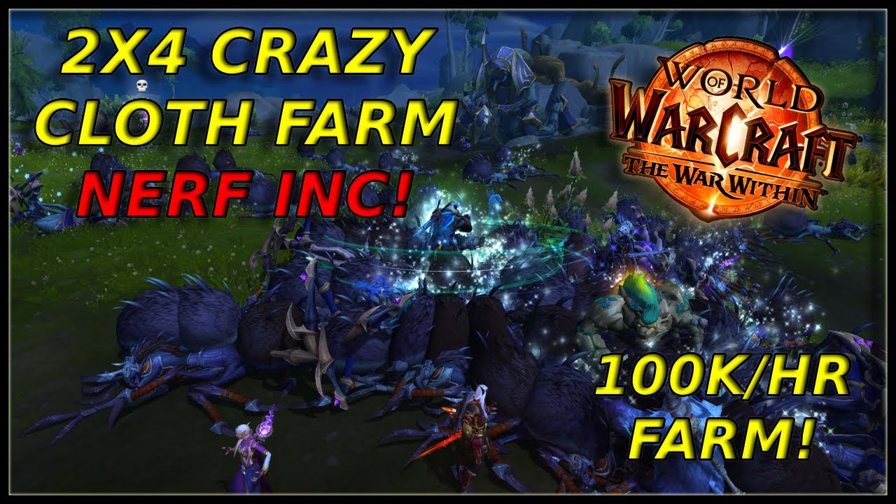 New Broken 2x4 Farm Start Cloth Farming In War Within Don't Delay ...