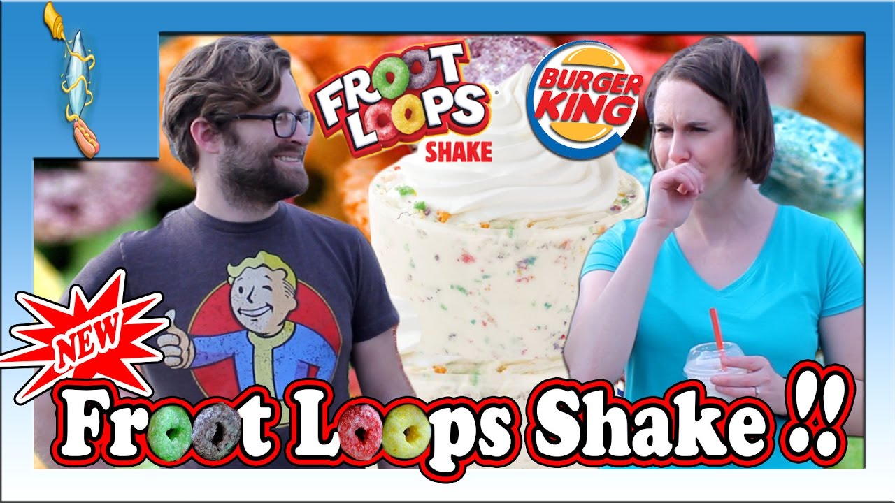 Froot Loops Shake from Burger King Review - YouTube