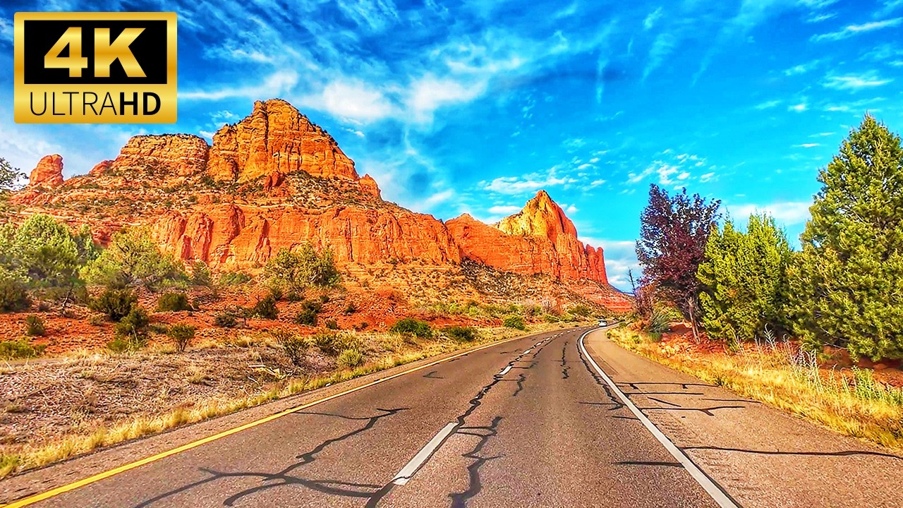 Sedona's MOST BREATHTAKING Drive EVER | Red Rock Scenic Byway in 4K ...