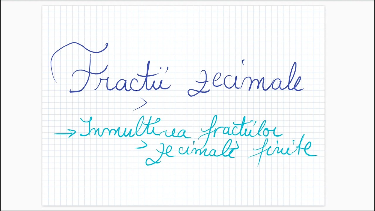 Fractii zecimale (3) - Inmultirea fractiilor zecimale finite - YouTube