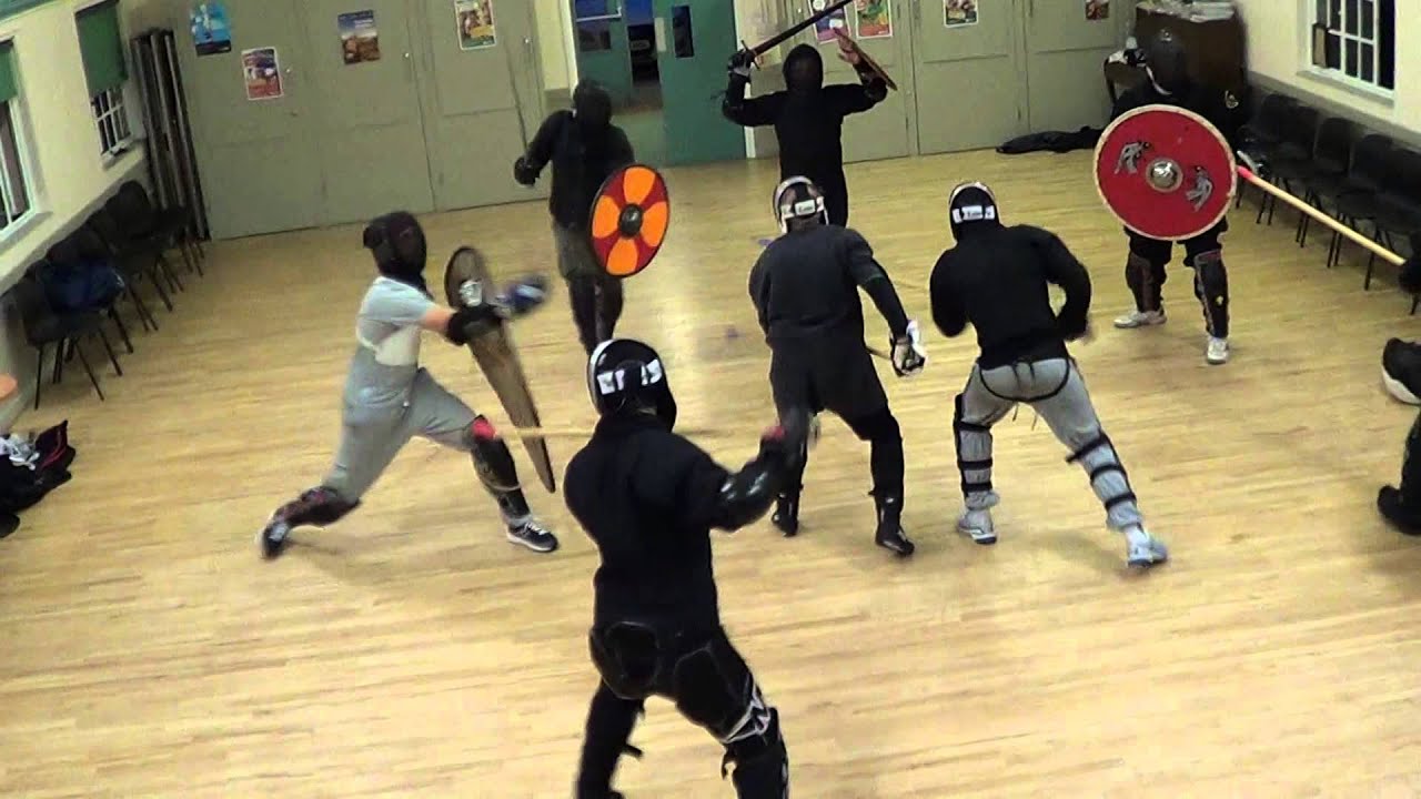 Sword & shield vs spear team sparring - preview - YouTube