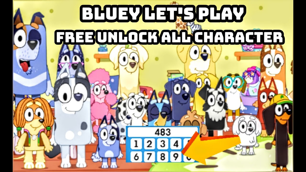 Free Unlock All Character Bluey Lets Play Using This Secret Code - YouTube