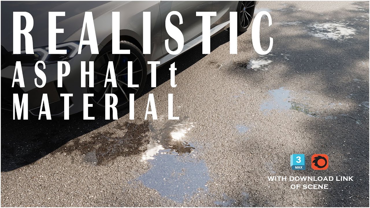 How to Create REALISTIC Asphalt Textures in 3Ds Max - YouTube
