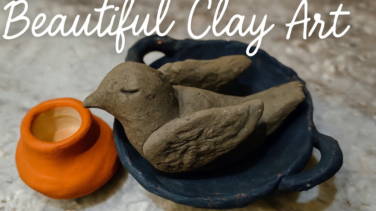 How to make a clay bird - YouTube