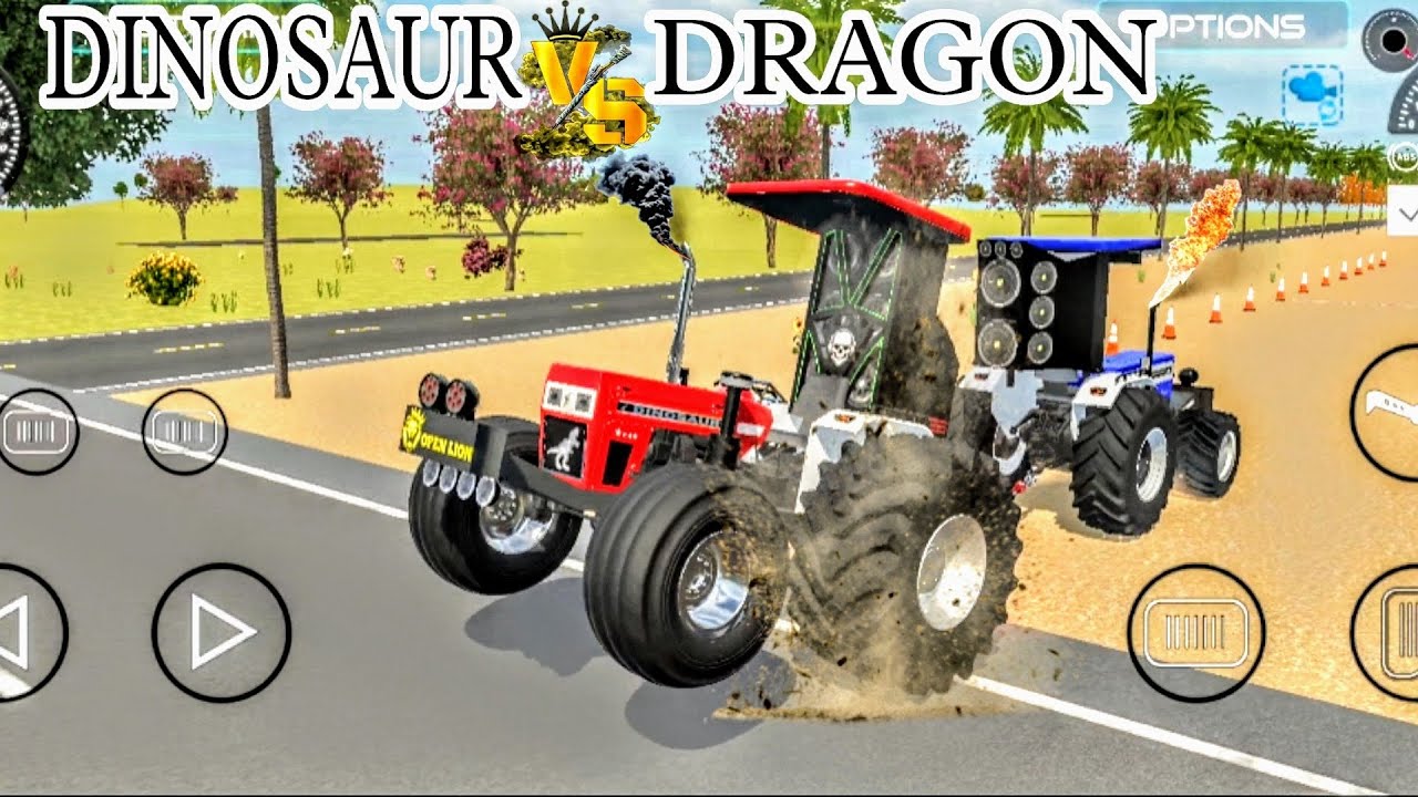 Dinosaur vs Dragon tractor tochan ||855 vs 744 tochan mukabla #swraj855 ...