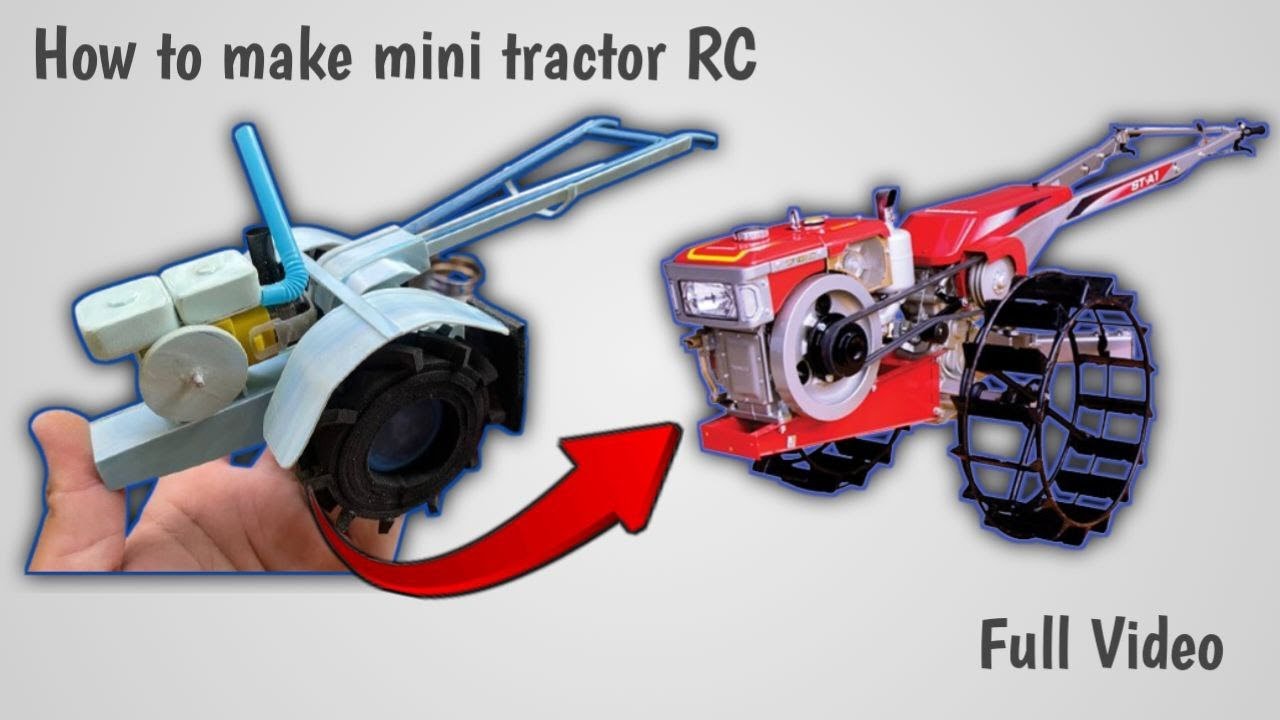 How to make mini tractor RC.របៀបធ្វើគោយន្តបញ្ជា2026 - YouTube
