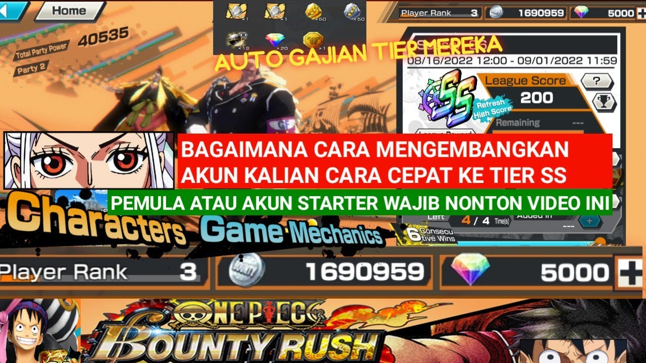 CARA MENGEMBANGKAN AKUN STARTER (RD) / AKUN PEMULA AGAR CEPAT KE TIER SS (auto GG) | OPBR - YouTube