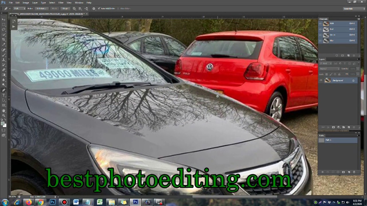 How to Car Clipping Path In Photoshop - YouTube
