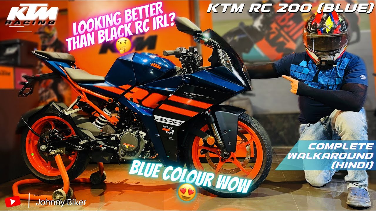 Blue RC 200 Looking Better in Real😍 | New 2024 KTM RC 200 Blue Detailed ...