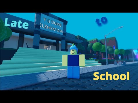 Опоздал в школу на 2 минуты... | Late to school Roblox - YouTube