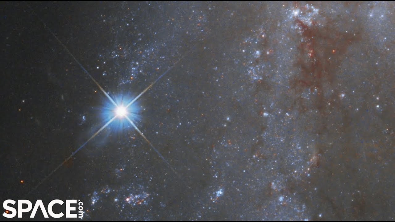 Fading supernova spied by Hubble in amazing time-lapse - YouTube