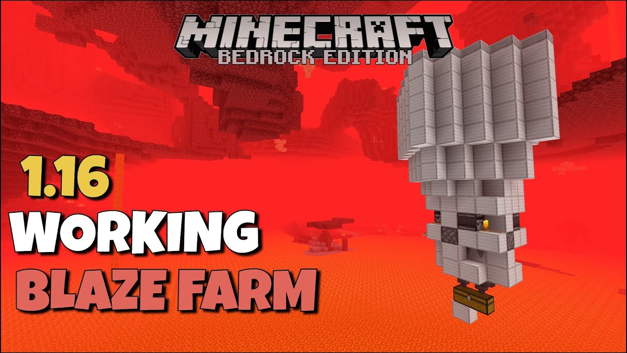 [NEW] EASY BLAZE FARM TUTORIAL for Minecraft Bedrock Edition 1.16(MCPE ...