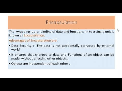 lecture 3 Data Abstraction, Data Hiding , Encapsulation , Inheritance in C++ - YouTube