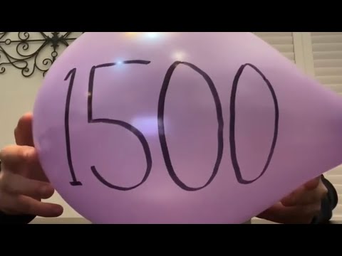 Inflating a balloon #1500 - YouTube