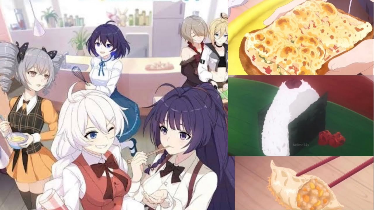 Anime eating food moments from Cooking with Valkyries Season 1 - YouTube