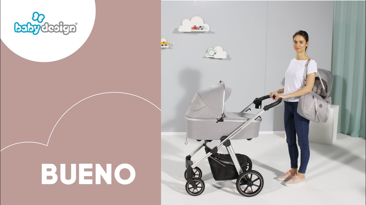 Wózek wielofunkcyjny 2w1 Baby Design Bueno - YouTube
