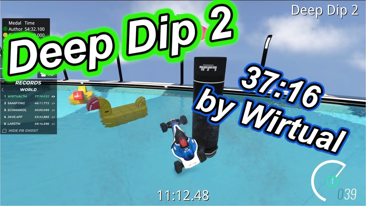 Deep Dip 2 | WR by Wirtual 37:16 | Hardest Tower Map - Trackmania Trial ...