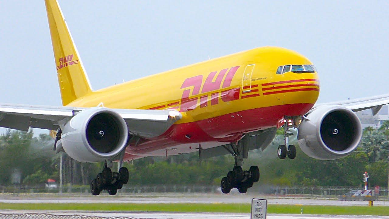 [4K] CLOSE UP Heavy Landing | B777 B747 B787 | Cool Retro B737 Livery ...