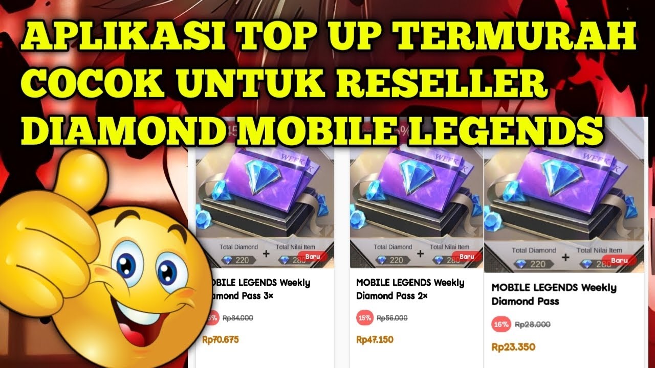 TOP UP MOBILE LEGENDS TERMURAH | COCOK UNTUK RESELLER | RC STORE - YouTube