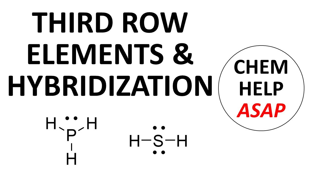 third row elements & hybridization - YouTube