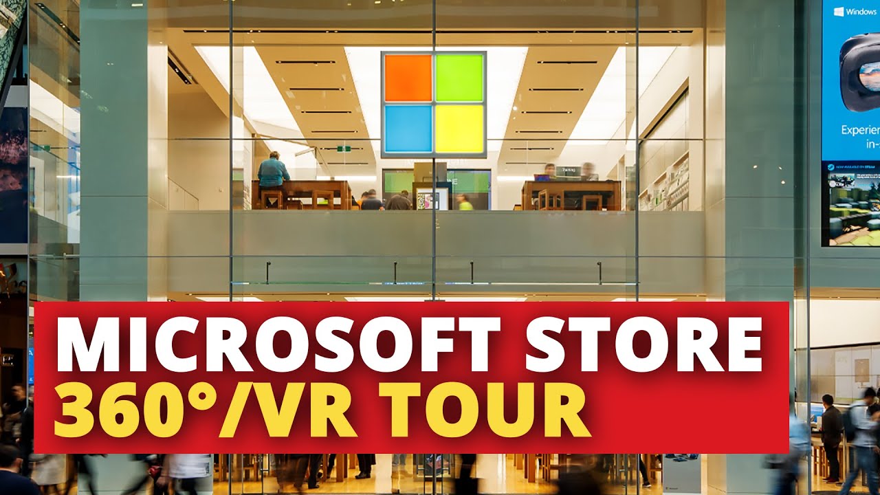 Microsoft Flagship store 360° Tour - YouTube