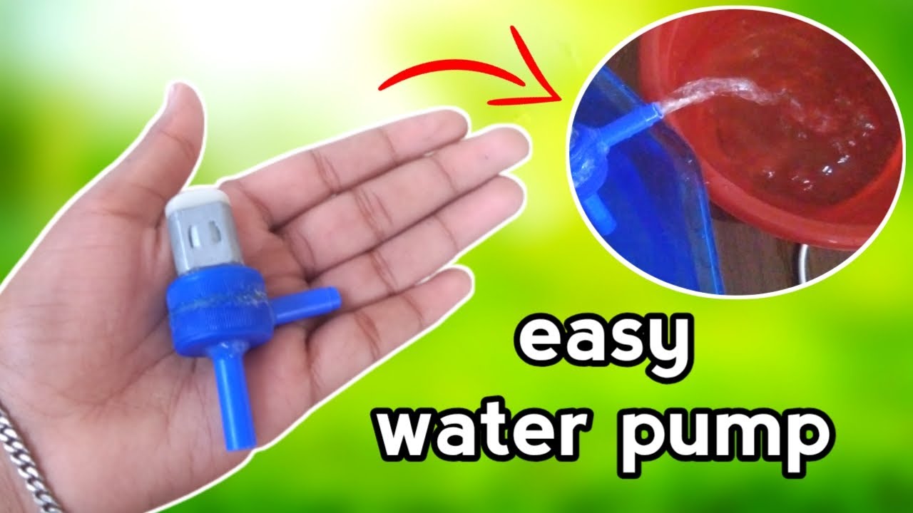 How to Make An Easy Water Pump at home - YouTube